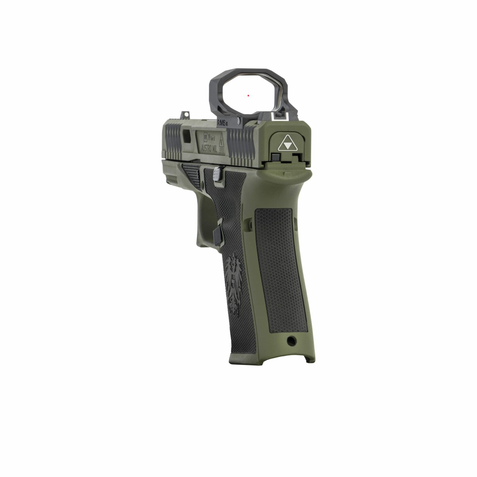 Glock 19 Gen5 MOS + VEREX Tactical Modification "Austro Mil" – VEREX ...